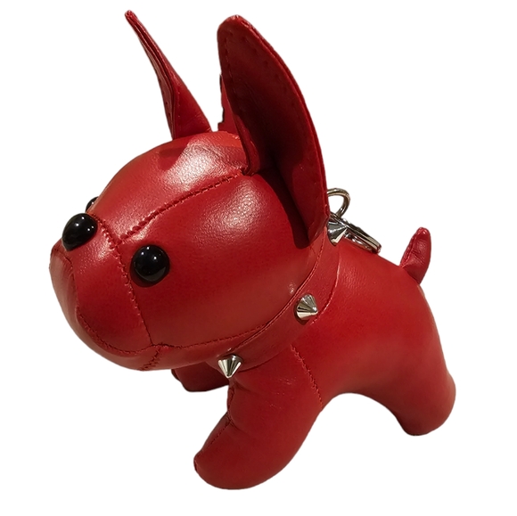 Accessories | Red Patent Leather Dog Keychain | Poshmark